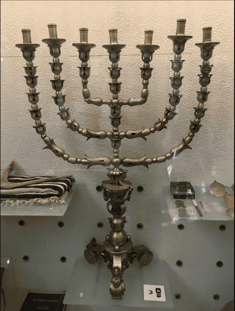 Menorah-at-museo-sefardi - Science Abbey