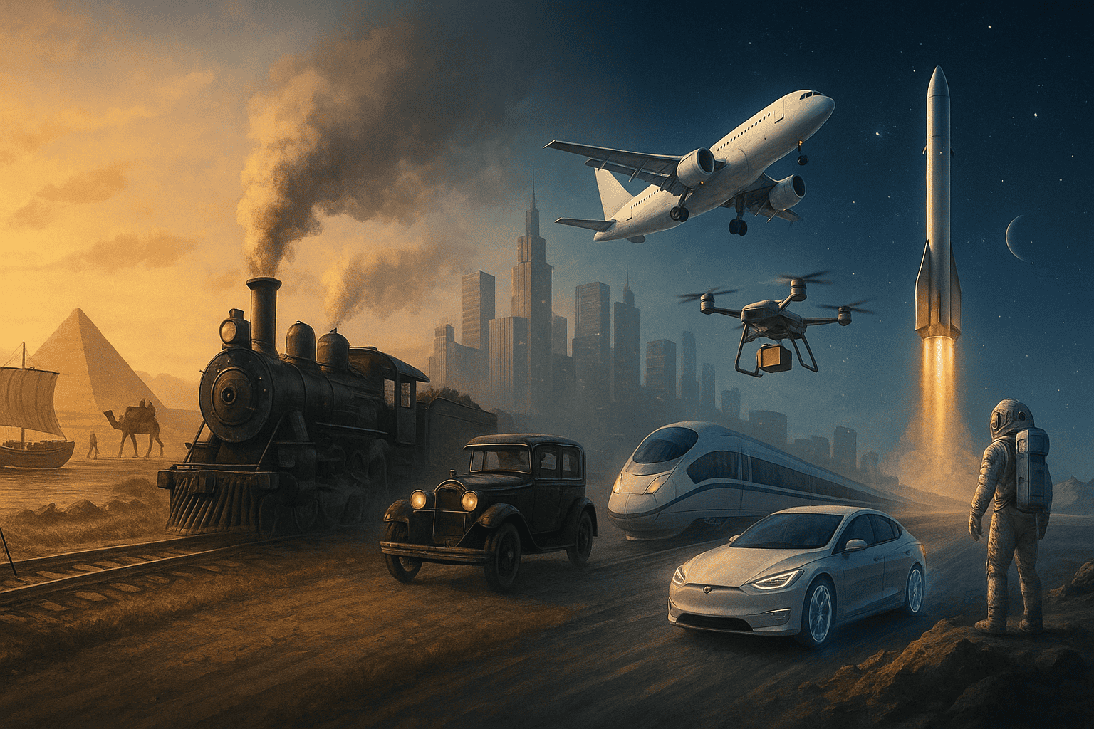 The Long Journey: How Transportation Built the World Reaching for the ...